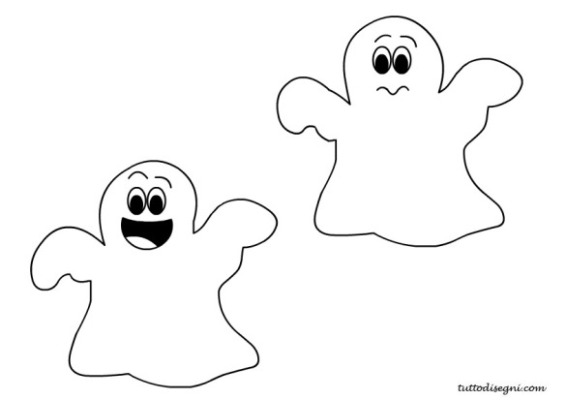 Fantasmi di Halloween da colorare 21